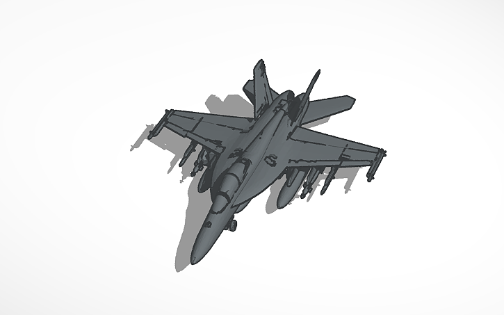 3D design F/A-18 Super hornet - Tinkercad