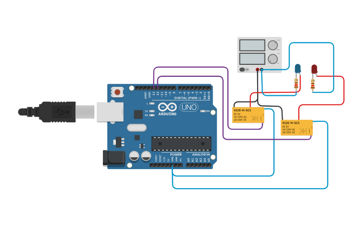 Circuit design RELAY tobias - Tinkercad