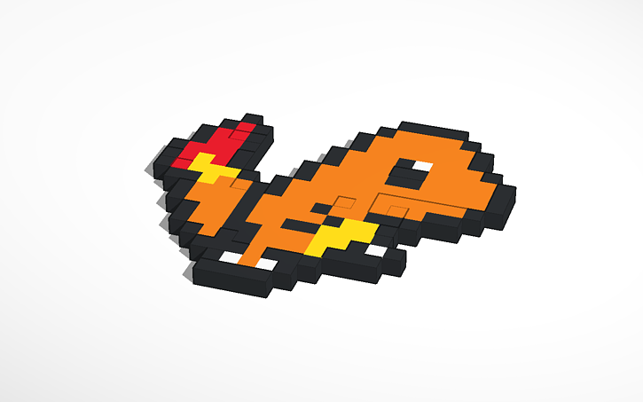 3D design Charmander - Tinkercad