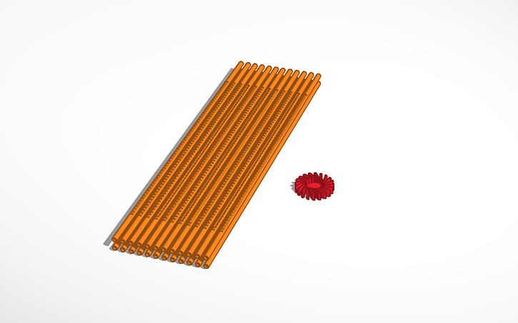 3D design water cooling radiator unfinished - Tinkercad