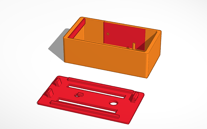 3D design Multisensor snap Case DHT22, AM312, LDR, Led 8mm - Tinkercad 3D design Multisensor snap Case DHT22, AM312, LDR, Led 8mm - Tinkercad