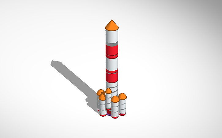 3D design ISRO PSLV C2 1999 | Tinkercad