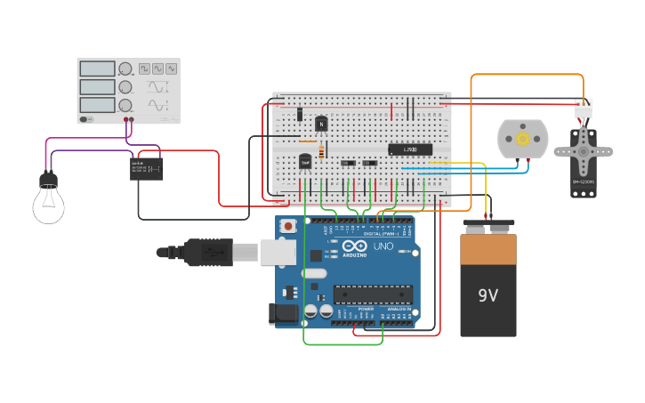 Circuit design desafio practico 4 - Tinkercad