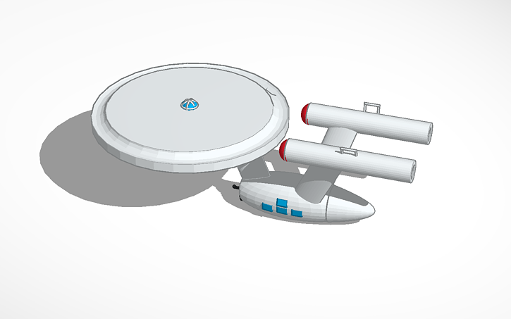3D design StarShip Enterprise(Star Trek) | Tinkercad