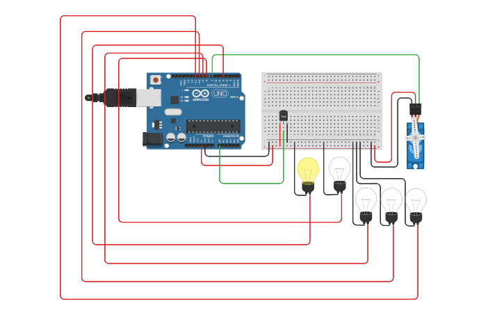 Circuit design temperature | Tinkercad
