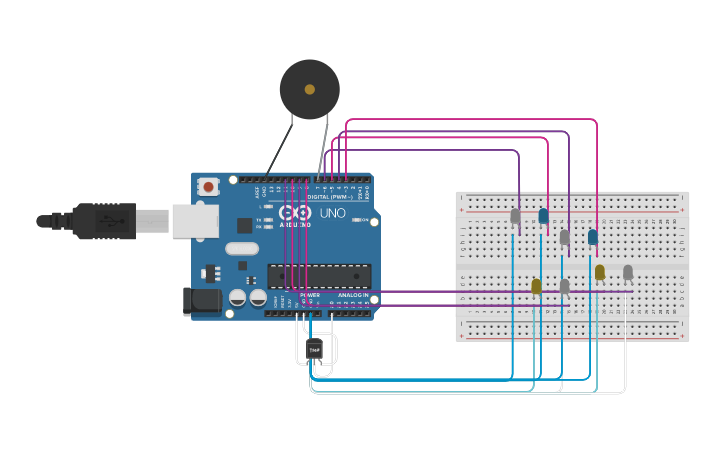 Circuit design 23_พาฝัน_temp | Tinkercad