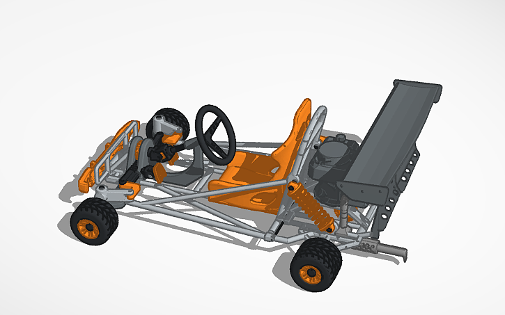 3D design Go Kart - Tinkercad