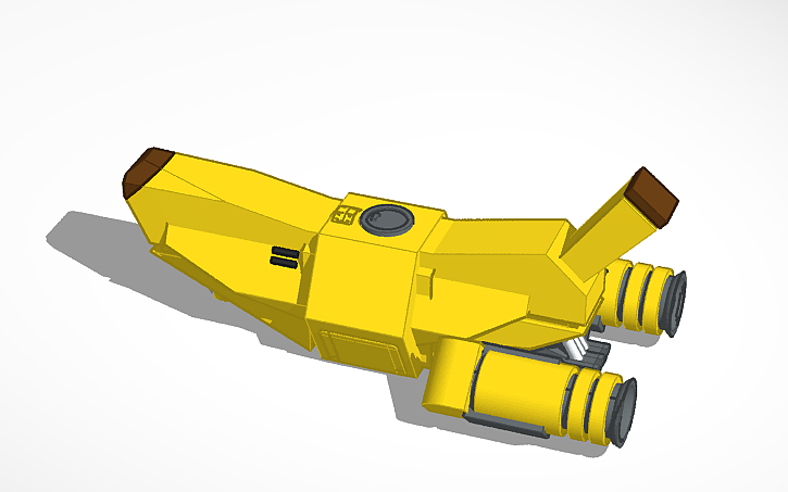 3D design Banana Spaceship - Tinkercad