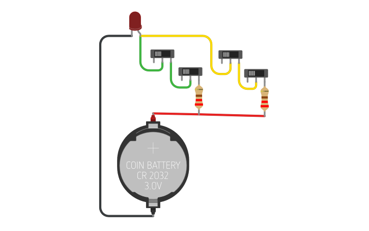 Circuit Design Led Com Botao Tinkercad
