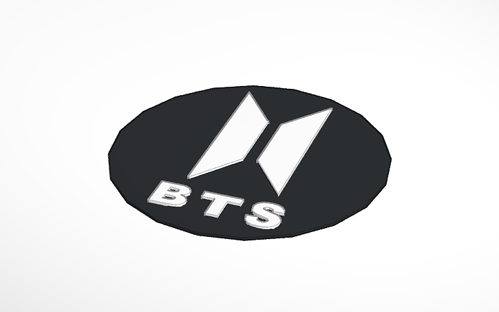 3D design BTS symbol | Tinkercad