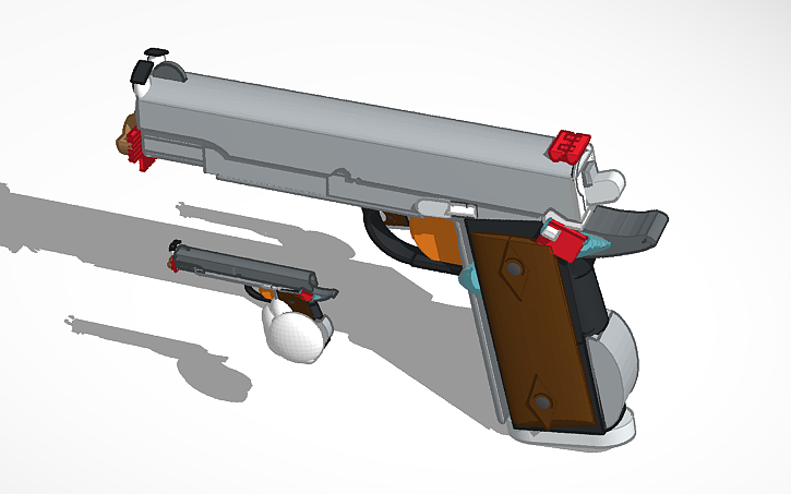 3D design Pistol pistol pistol - Tinkercad