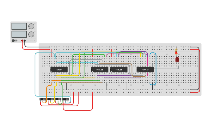 Circuit Design Simple Logic Circuit Design Using Not Or And Ic