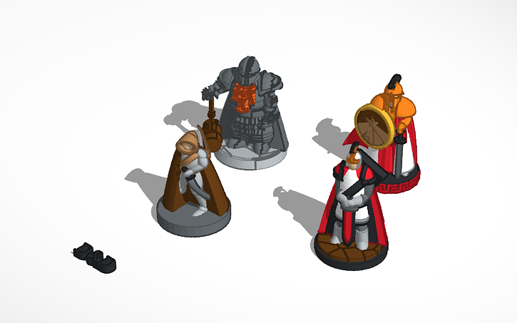 3D design DnD Campaign Figures - Tinkercad