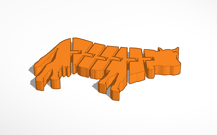 3D design Articulated Cow - Tinkercad