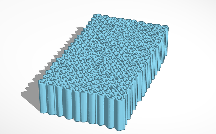 3D design Basic honeycomb structure - Tinkercad
