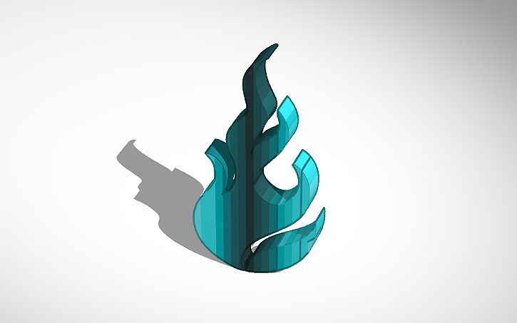 3D design Gradient Flame - Tinkercad