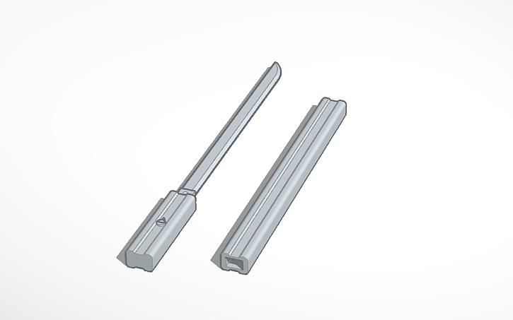 3D design Sasuke sword | Tinkercad