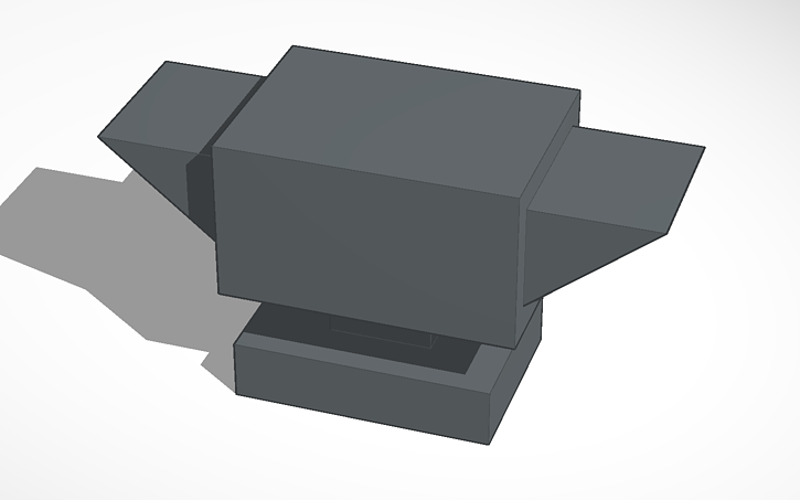 3D design anvil | Tinkercad