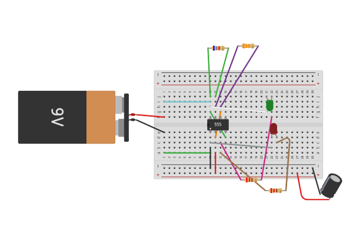 Circuit design Railroad lights | Tinkercad