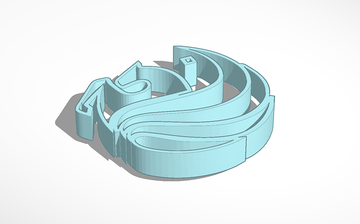 3D design Pegasus Symbol - Tinkercad