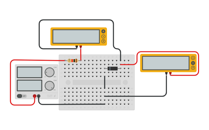 Circuit design Diode - Tinkercad