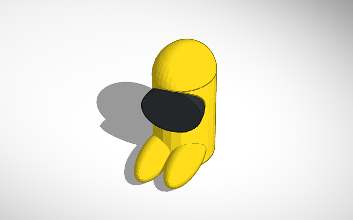 3D design Among Us Mini Crewmate (Sitting) - Tinkercad