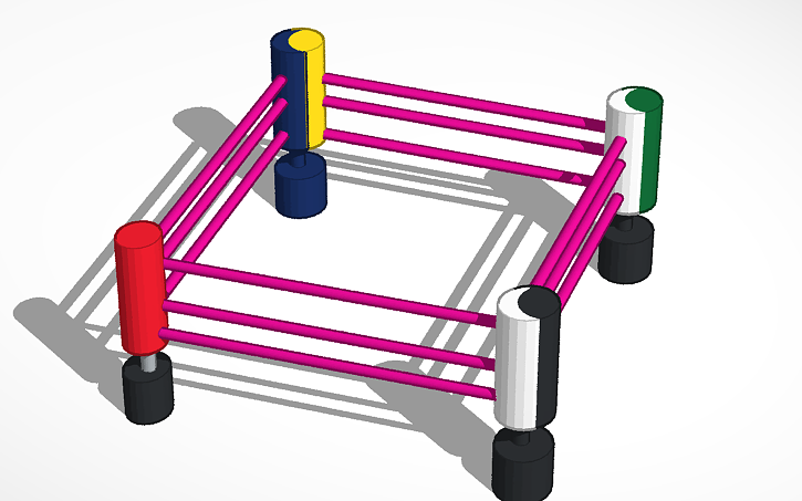 3D design boxing ring | Tinkercad