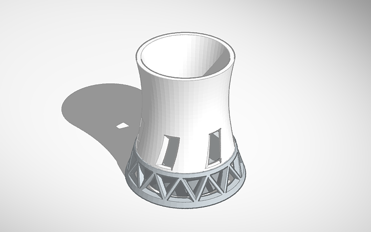 3D design Vortex Tower Candle Holder - Tinkercad