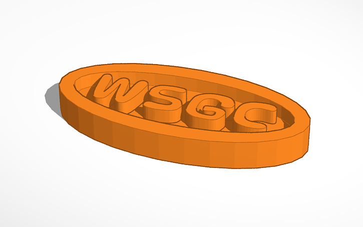 3D design WSGC Logo Pin | Tinkercad