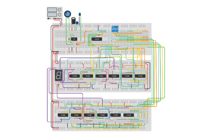Circuit Design Manual Bcd To 7 Segment Counter Tinkercad