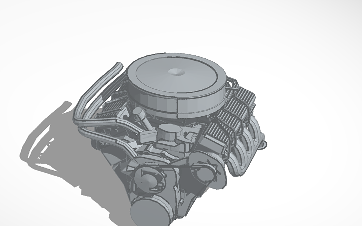 3D design car engine - Tinkercad