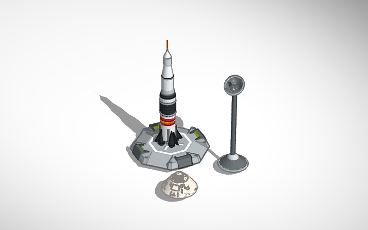 3D design Rocket - Tinkercad