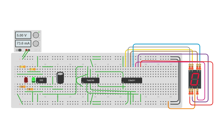 Circuit design EJERCICIO 2 - Tinkercad