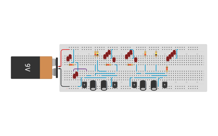 Circuit design Christmas Tree LED Circuit Christopher Singh - Tinkercad