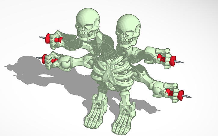 3D design skeleton sentinel | Tinkercad