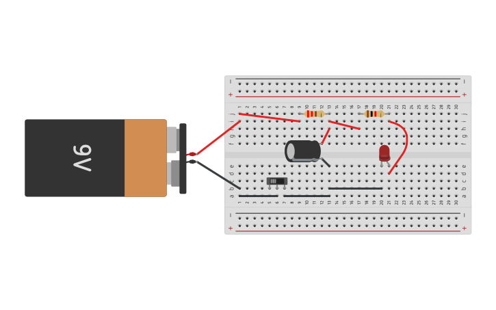 Circuit design Soren's Capacitor project | Tinkercad