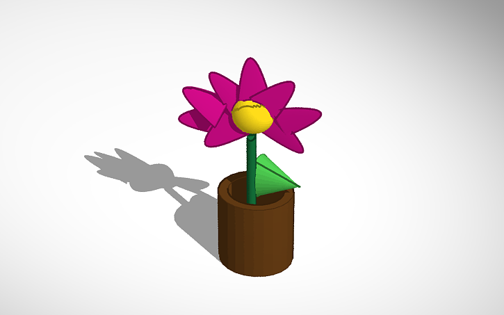 3D design flower | Tinkercad