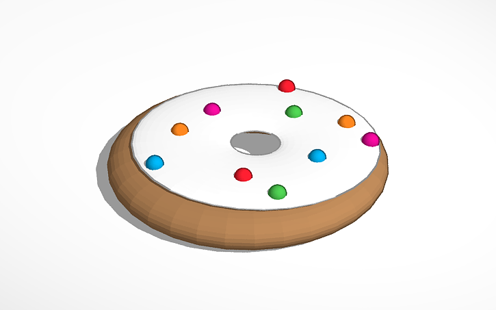 3D design Donut | Tinkercad