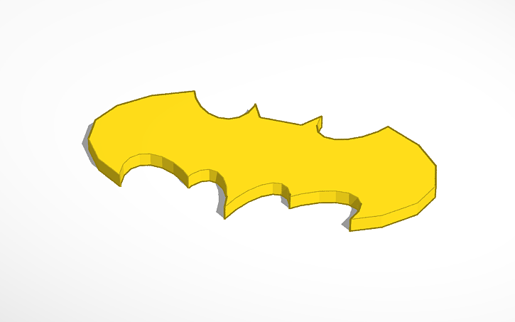 3D design Batman Logo | Tinkercad