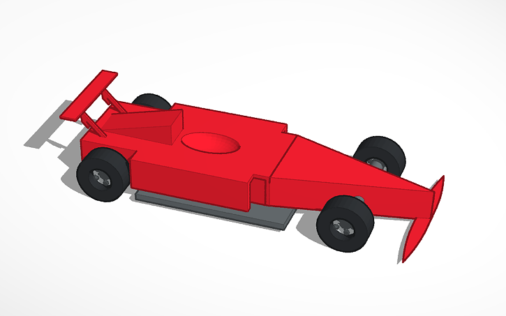3D design F1 Car - Tinkercad