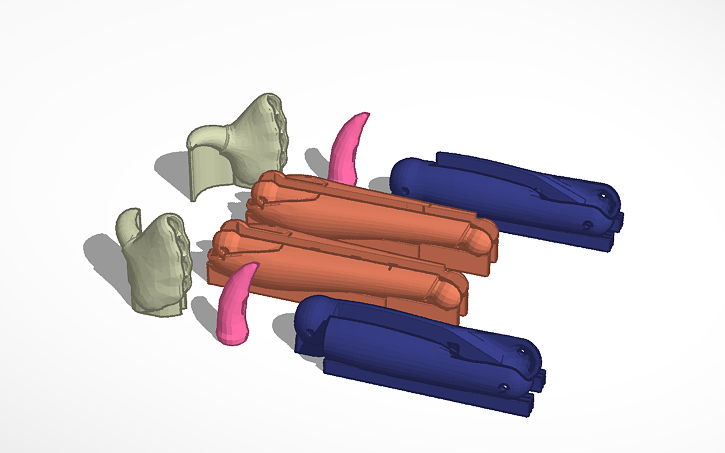 3D design Dragon Wing Arms - Tinkercad