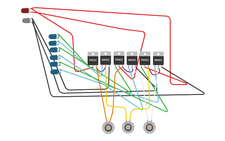 Circuit design Single BLDC ESC (Fundamentals) - Tinkercad