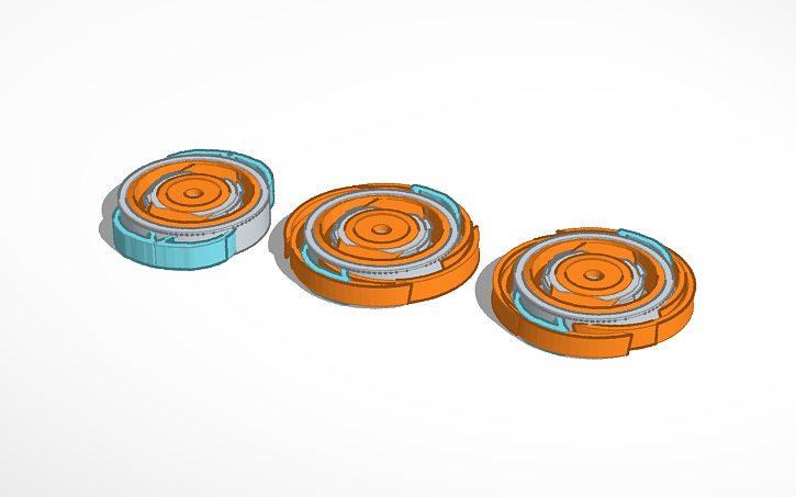 3D design Beyblade INFINITE lock Cyclonus - Tinkercad