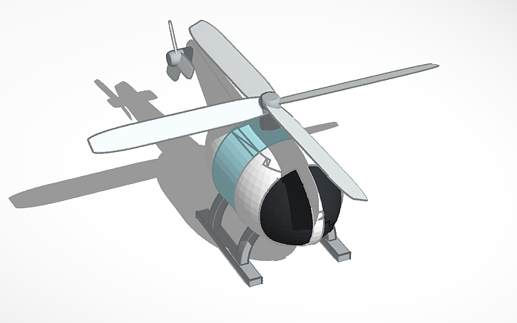 3D design HELICOPTER - Tinkercad