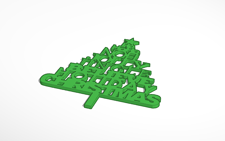 3D design Christmas Tree - Tinkercad