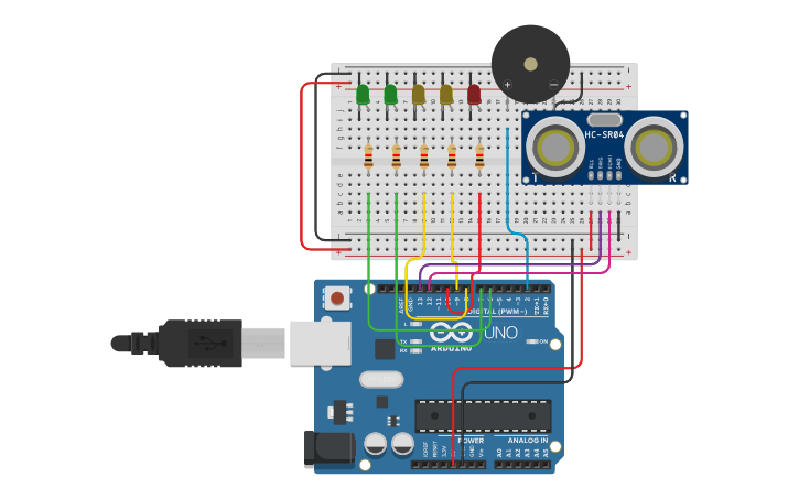 Circuit design musical - Tinkercad