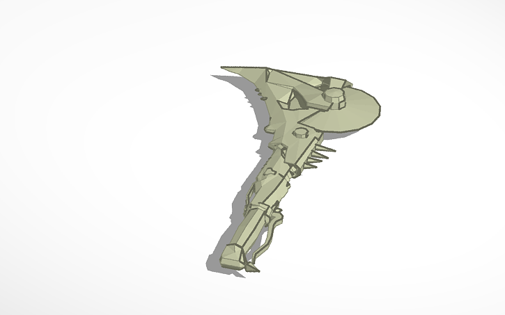 3D design buzzsaw axe - Tinkercad