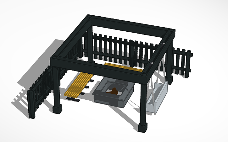 3D design Hewitt St Firepit - Tinkercad