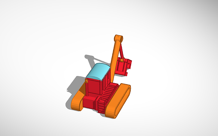 3D design excavator - Tinkercad