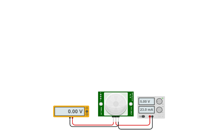 Circuit design Passive Infrared Sensor - Tinkercad